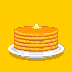 Fluffy Pixel Pancakes Butter GIF | GIFDB.com
