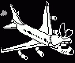 Flying Airplane Aeroplane Pixel GIF | GIFDB.com