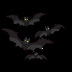 Flying Bats Cartoon GIF | GIFDB.com