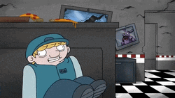 Fnaf Jumpscare Freddy Fazbear Hit By Pizza GIF | GIFDB.com