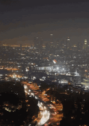 Cyberpunk City At Night GIF | GIFDB.com