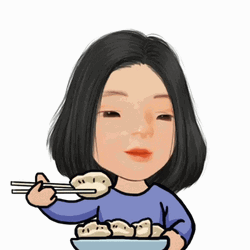 Food Coma Cartoon Lady Eating With Chopsticks GIF | GIFDB.com