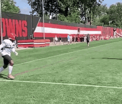 Football Catch Under The Leg GIF | GIFDB.com