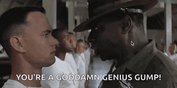 Forrest Gump In The Camp With Lt Dan GIF | GIFDB.com