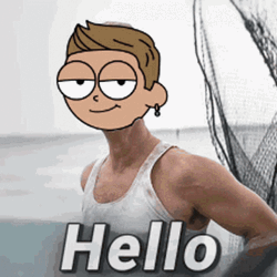 Forrest Gump Wave Cartoon Head GIF | GIFDB.com