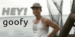 Forrest Gump Waving Hey Goofy GIF | GIFDB.com