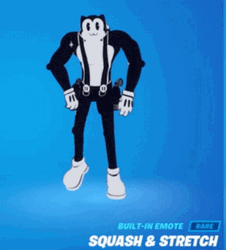 Fortnite Toon Meowscles Squash And Stretch Emote GIF | GIFDB.com