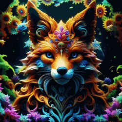 Fox Animation Acid Trip GIF | GIFDB.com