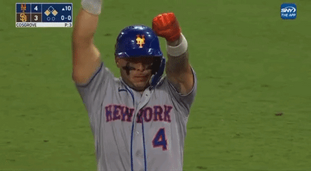 Francisco Alvarez Baseball Player Making Hand Signal GIF | GIFDB.com