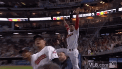 Francisco Lindor Raising Hands GIF | GIFDB.com