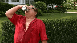 Frank Reynolds Playing His Drink GIF | GIFDB.com