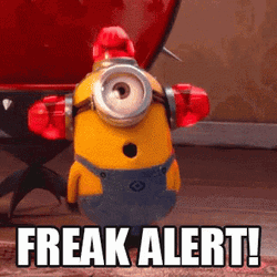 Freaky Alert Cute Minions GIF | GIFDB.com