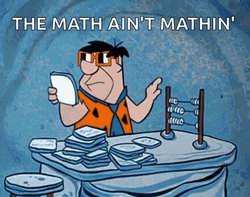 Fred Flintstone Doing The Math Meme GIF | GIFDB.com