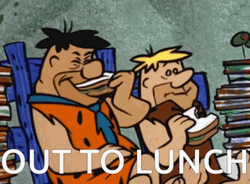 Fred Flintstone Let's Go Lunch Time GIF | GIFDB.com