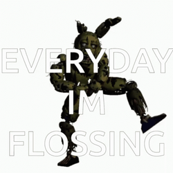 Fredbear Dancing Springtrap Flossing GIF | GIFDB.com