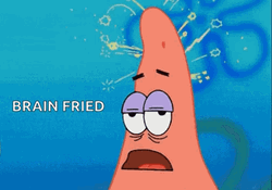 Fried Brain Patrick GIF | GIFDB.com