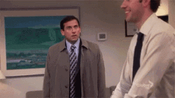 Friend Hug Jim Halpert Michael Scott GIF | GIFDB.com