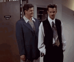 Friends Chandler Bing Butt Slap GIF | GIFDB.com