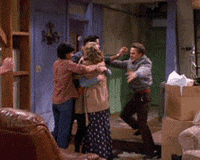 Friends Family Casts Group Hug GIF | GIFDB.com