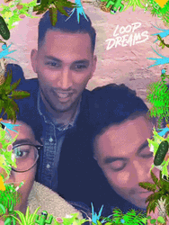 Friends In Green Floral Border GIF | GIFDB.com
