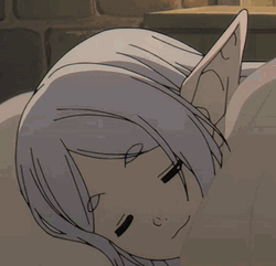 Frieren Peaceful Sleeping GIF | GIFDB.com