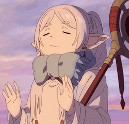 Frieren Warming Her Hands GIF | GIFDB.com