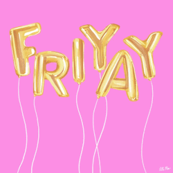 Friyay Letter Balloons Animated Text GIF | GIFDB.com