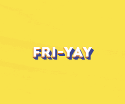 Friyay Zoom Bounce Animated Text Yellow GIF | GIFDB.com