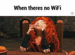 Frustrated Merida When There's No Internet GIF | GIFDB.com
