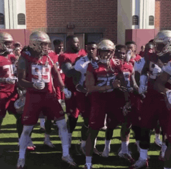 Fsu Football Team Dancing Together GIF | GIFDB.com