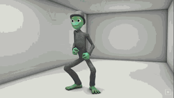 Funny Alien Dancing Dab Moves GIF | GIFDB.com