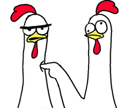 Funny Chicken Chicken Bro Neck Poke GIF | GIFDB.com