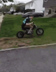 Funny Dirt Bike Door Crash Fail GIF | GIFDB.com