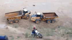 Funny Dirt Bike Fails Ramp Top Slide GIF | GIFDB.com