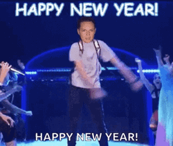 Funny Happy New Year Flossing Dance GIF | GIFDB.com