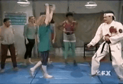 Funny Karate Sparring GIF | GIFDB.com