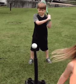 Funny Kid Baseball Strike GIF | GIFDB.com