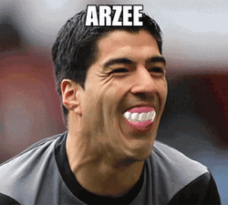 Funny Luis Suarez Teeth Arzee GIF | GIFDB.com