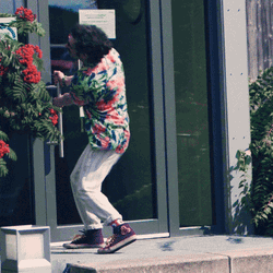 Funny Man Frantic Door Opening Meme GIF | GIFDB.com