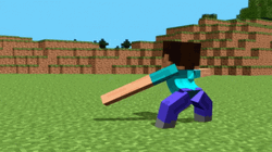 Funny Minecraft Steve Building GIF | GIFDB.com