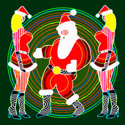 Funny Retro Santa Dancing GIF | GIFDB.com