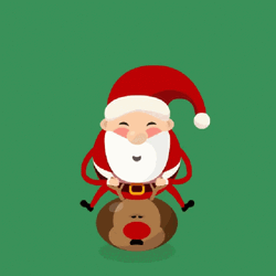 Funny Cartoon Santa Bouncing GIF | GIFDB.com
