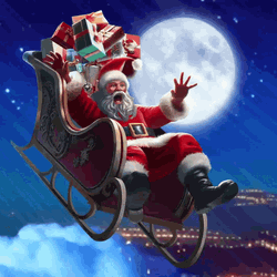 Funny Santa Crash Landing GIF | GIFDB.com