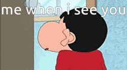 Funny Shin Chan When I See You Meme GIF | GIFDB.com