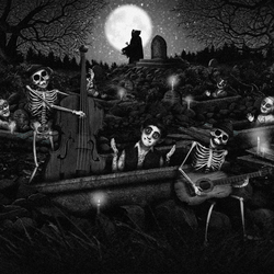 Funny Skeleton Group Vibing GIF | GIFDB.com