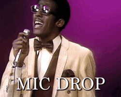 Funny The Temptations Mic Drop Just Kidding GIF | GIFDB.com