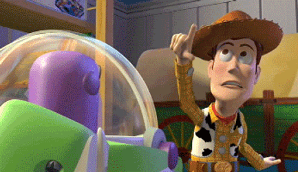 Funny Woody Teasing Buzz GIF | GIFDB.com