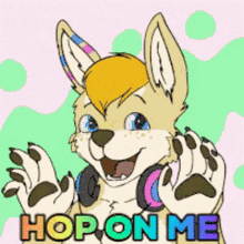 Furry Saying Hop On Me GIF | GIFDB.com