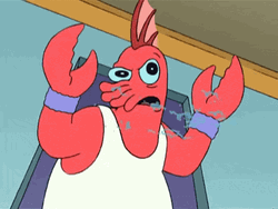 Futurama Angry Zoidberg Shaking Head GIF | GIFDB.com