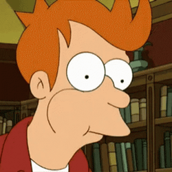 Futurama Philip J Fry Chewing Shocked Reaction GIF | GIFDB.com